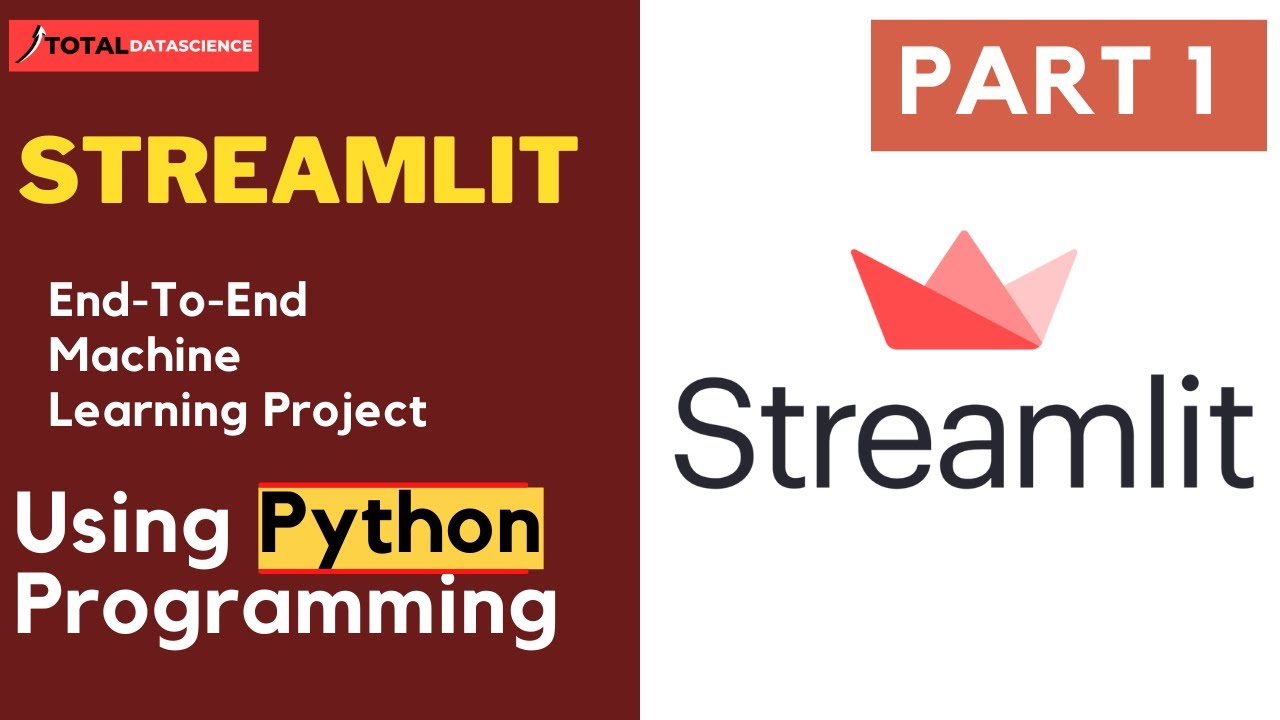 Part 1 Introduction To Streamlit For Beginners Building Machine