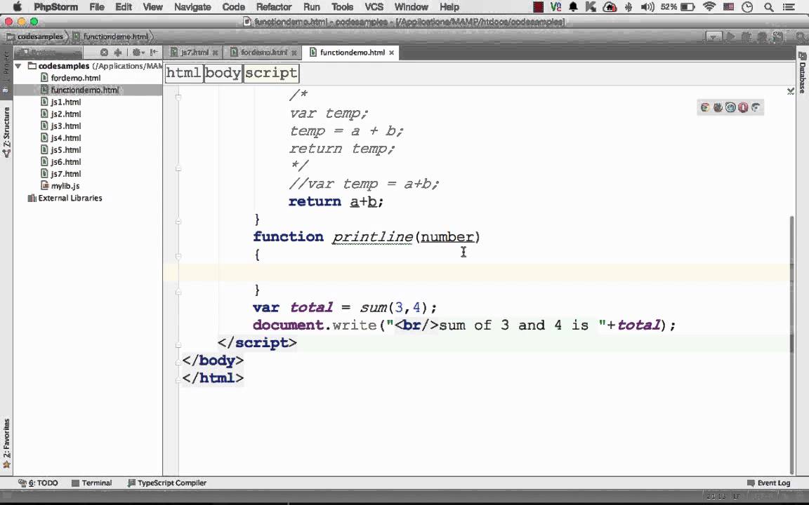 Simple Functions In Javascript Youtube