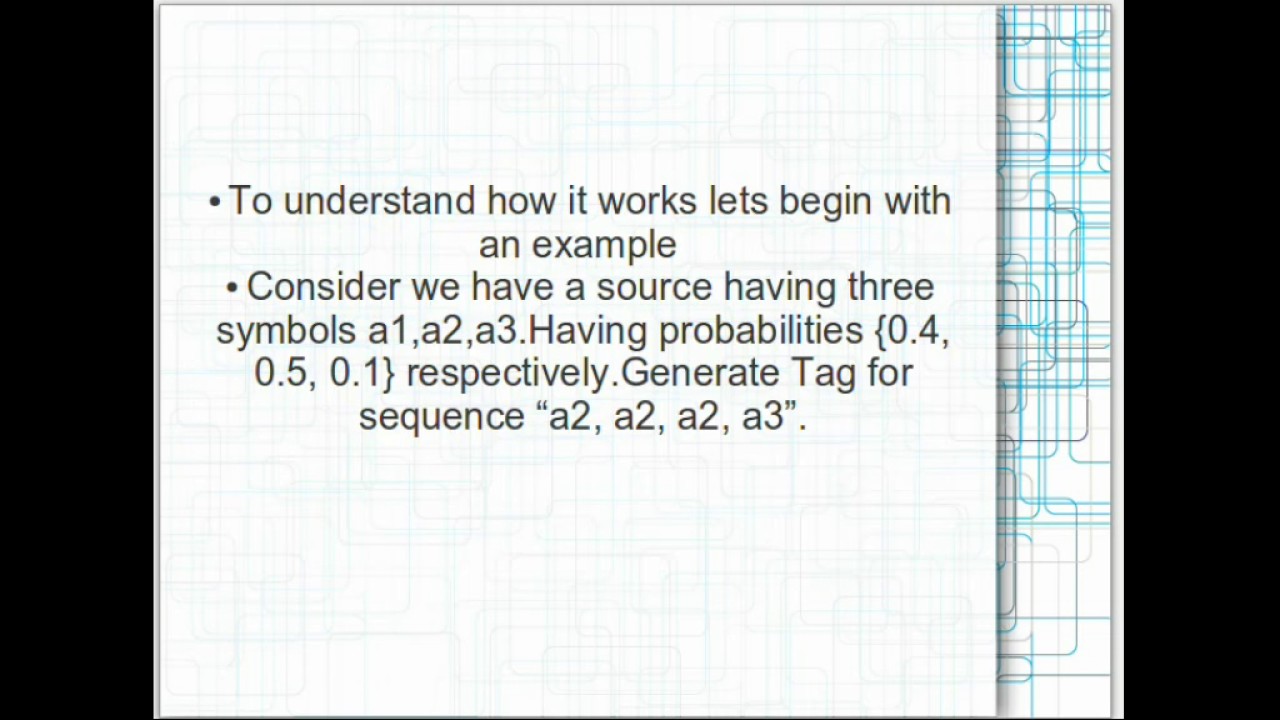 Arithmetic Encoding Youtube