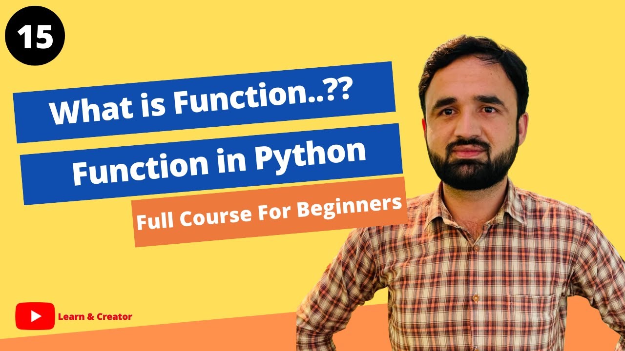 Python Function Python Tutorial For Beginners Lecture 15 Youtube