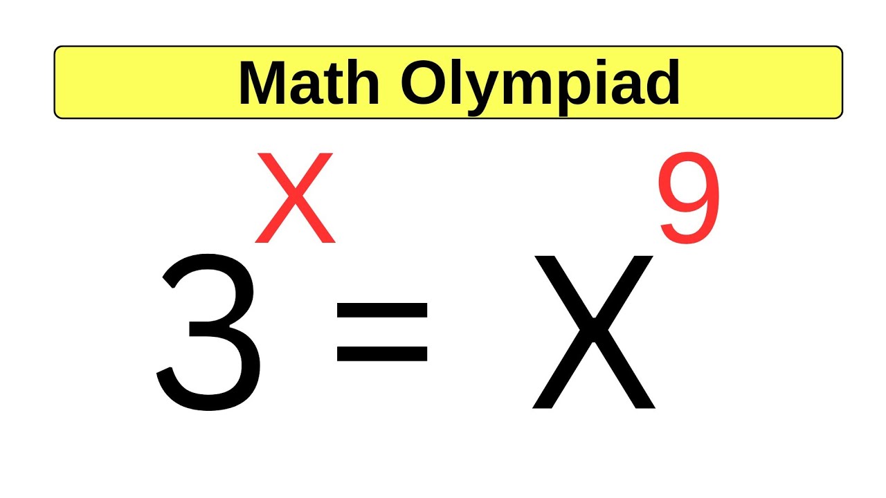A Tricky Exponential Problem Math Olympiad Youtube