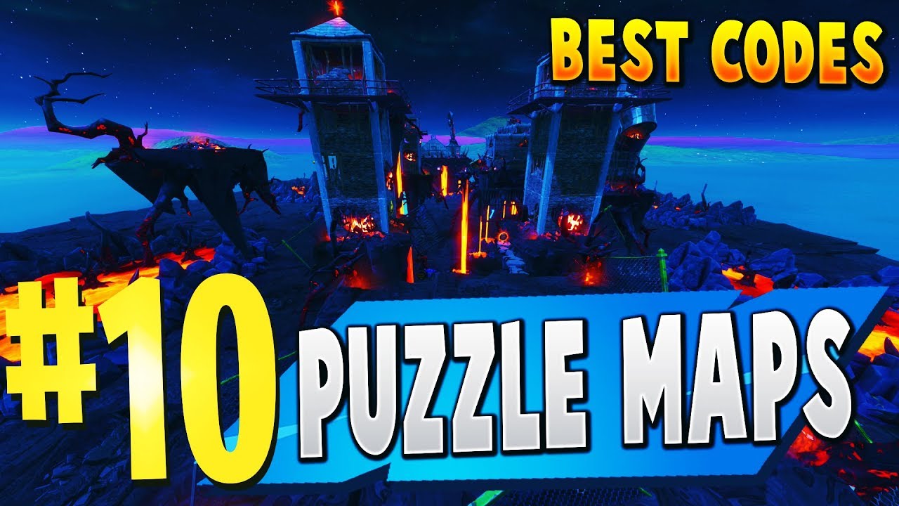 New Top 10 Best Puzzle Creative Maps In Fortnite Fortnite Puzzle Map