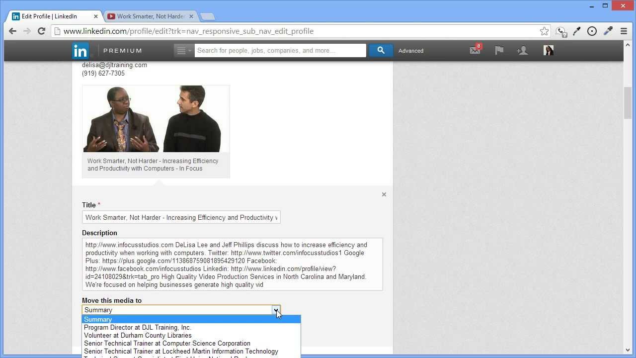 Add Youtube Video To Linkedin Profile Youtube