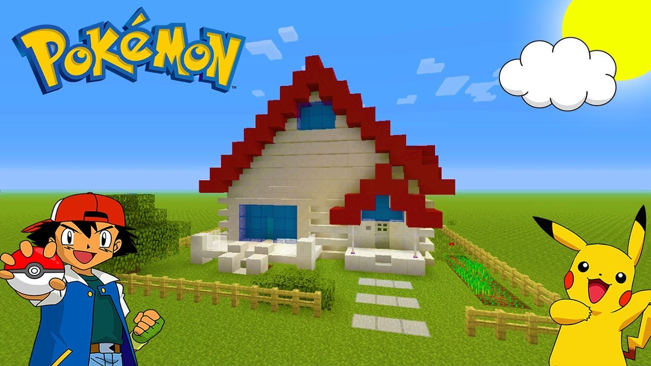 Minecraft Tutorial How To Make Ash Ketchums House From Pokemon