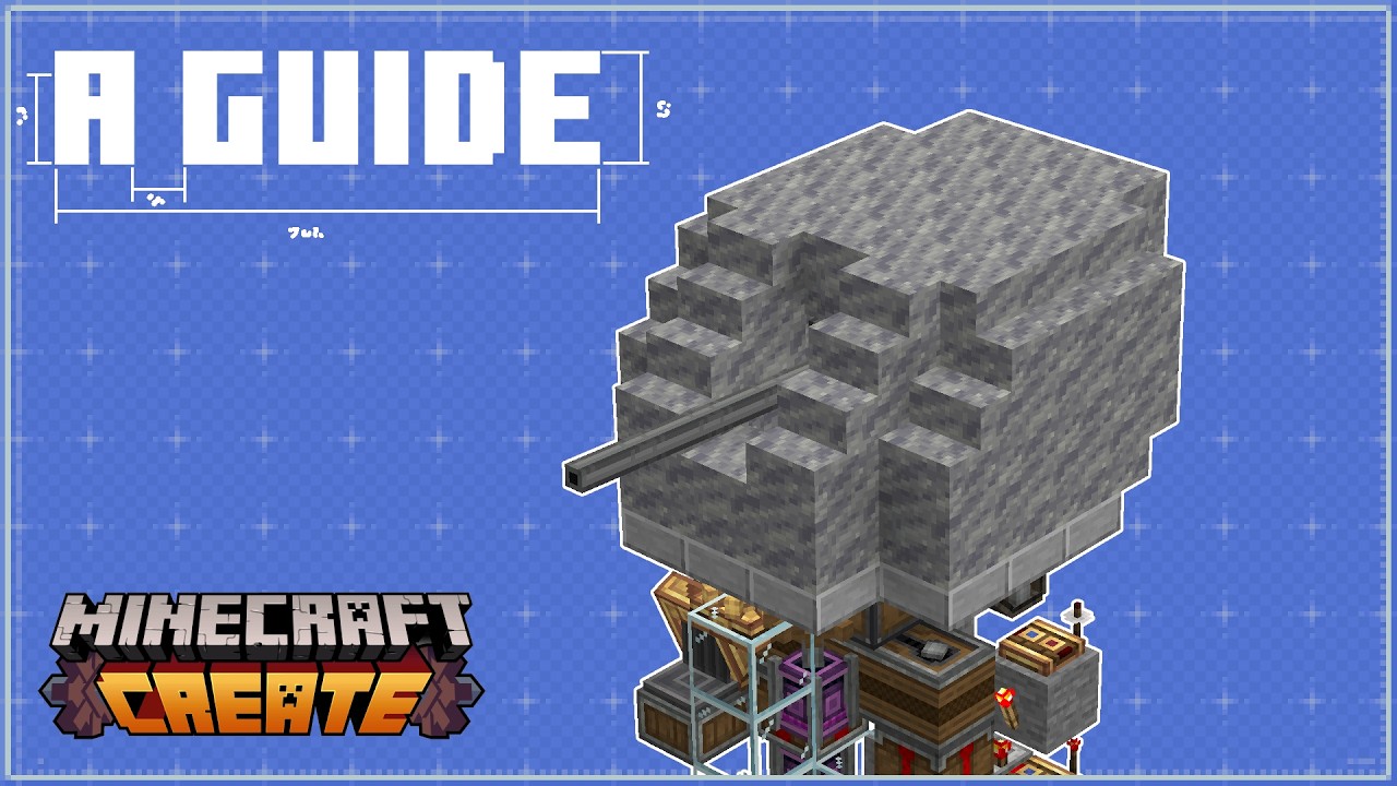 Working Turret With Create Mod Youtube