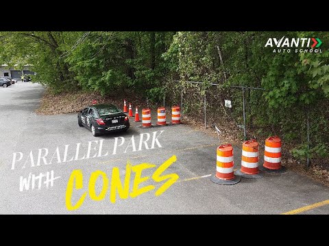 How To Parallel Park With Cones Youtube