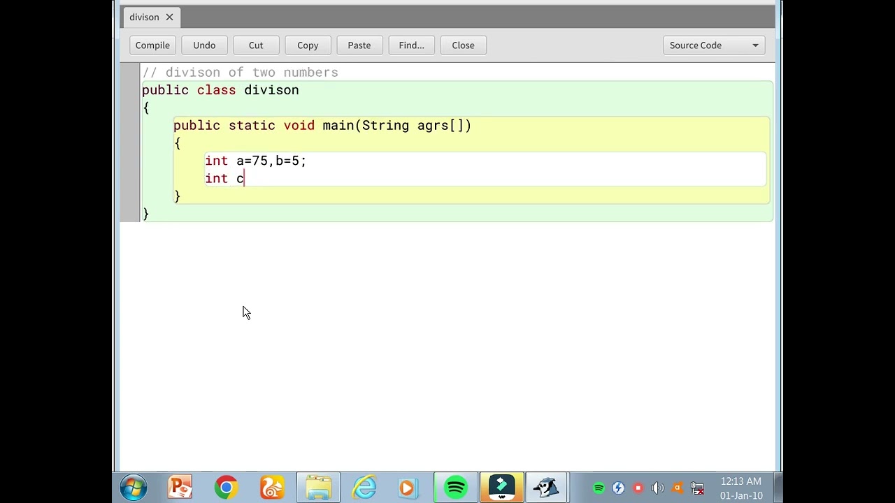 Divison In Java Youtube