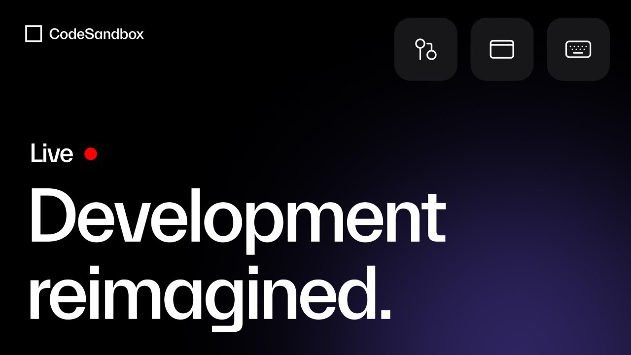 Codesandbox Announcement Meet Codesandbox Projects Youtube