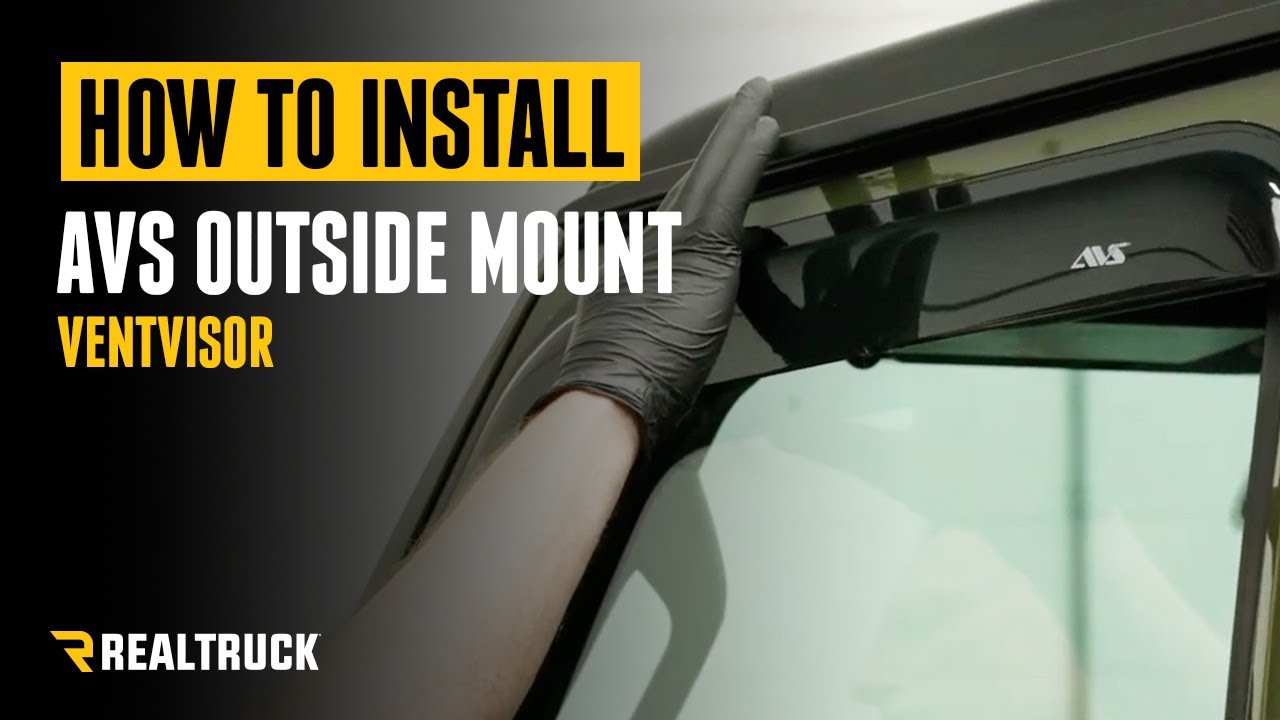 How To Install Avs Outside Mount Ventvisor Window Deflectors Youtube