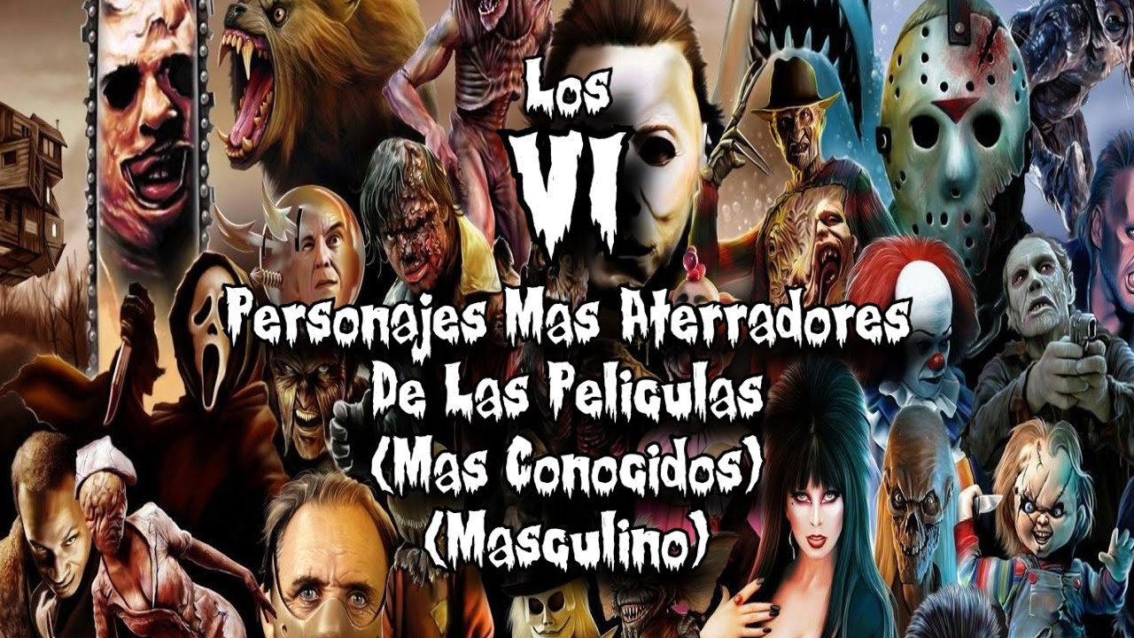 Collage De Personajes De Películas De Terror Cine De Terror