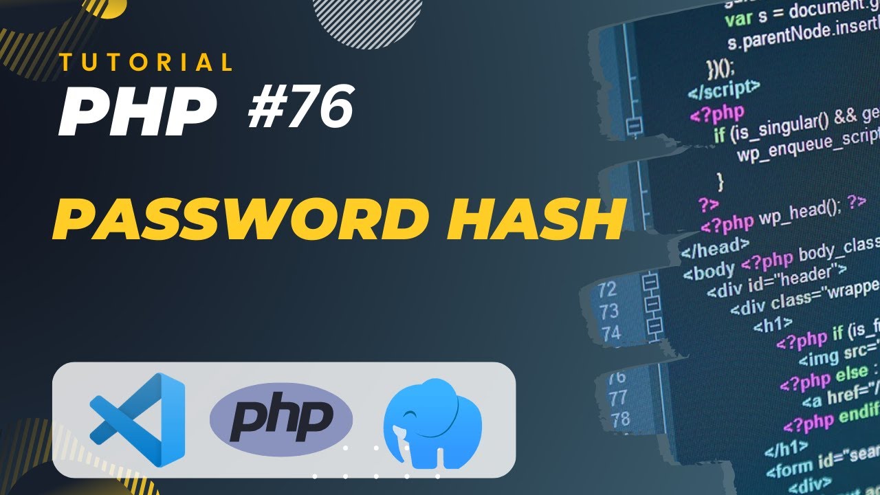 Php Tutorial 76 Password Hash Youtube