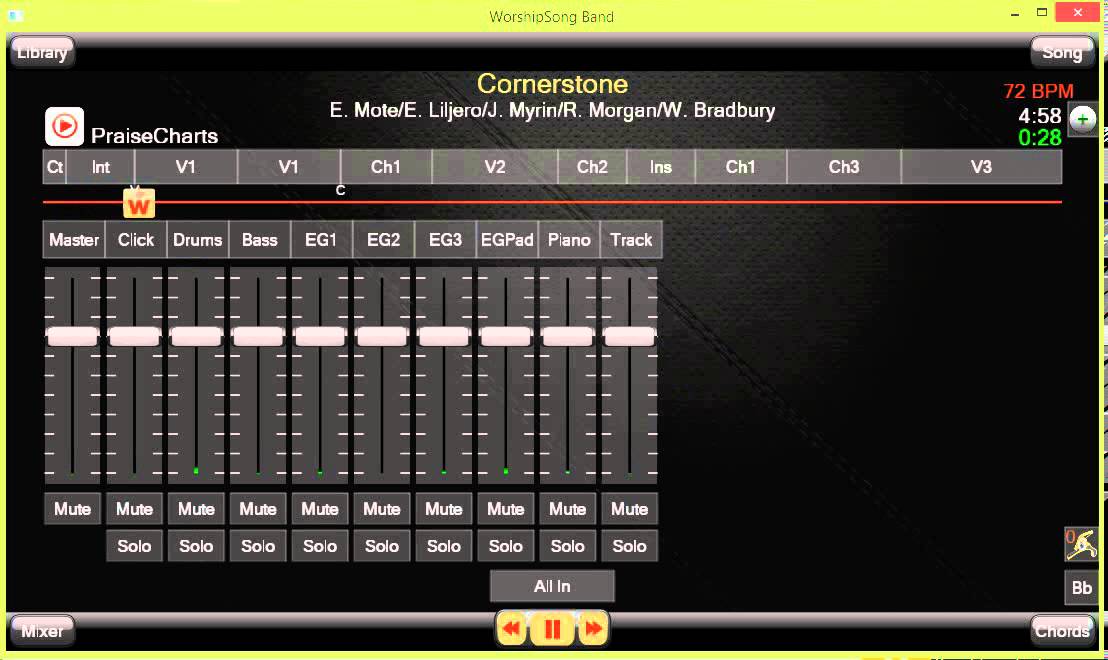 Using Praisecharts Tracks In Worshipsong Band Youtube
