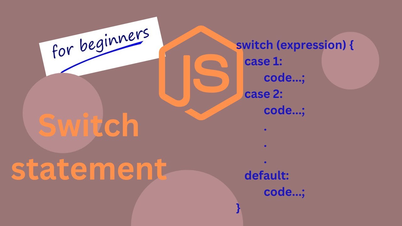 Javascript Tutorial For Beginners Switch Statement In Js Youtube