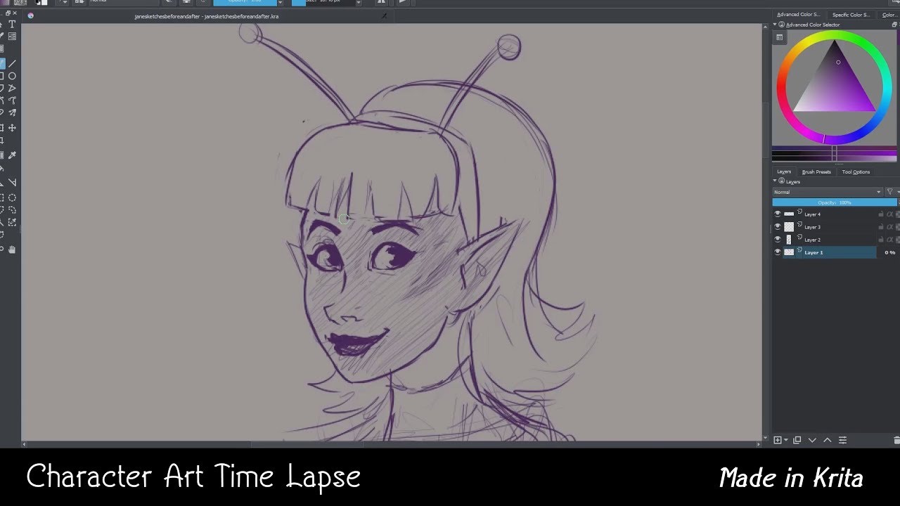 Character Art Time Lapse Youtube
