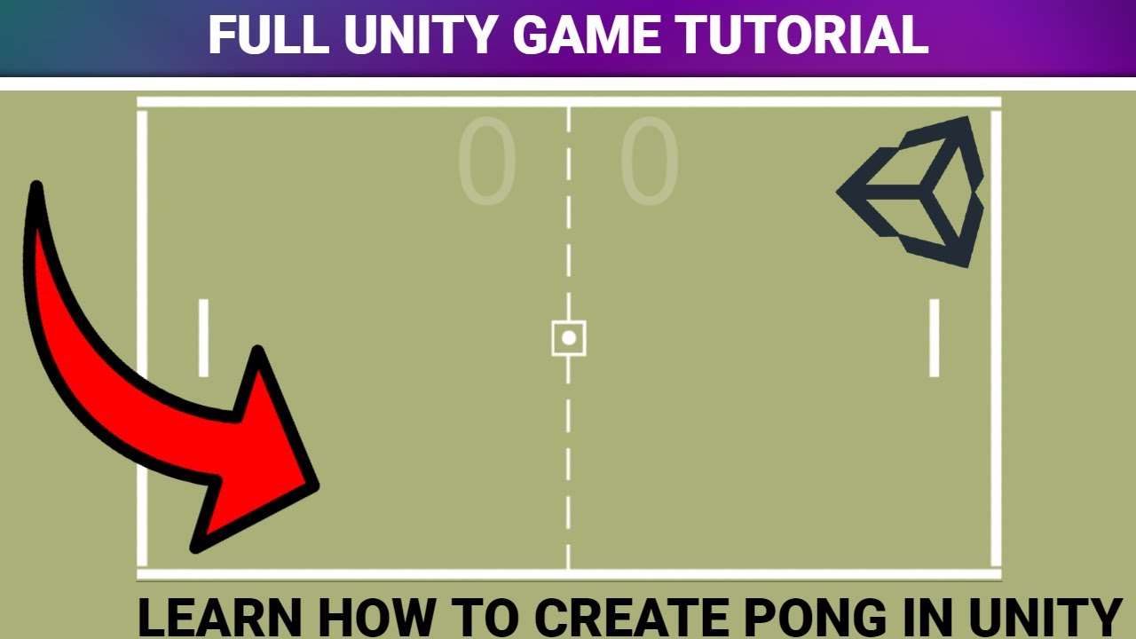 How To Make Pong In Unity Full Game Tutorial Youtube