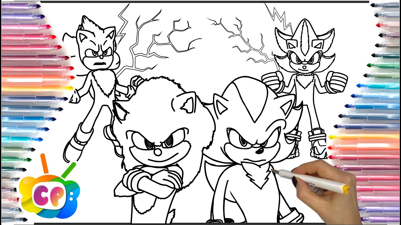 Super Sonic And Super Shadow Team Up Drawing Sonic And Shadow