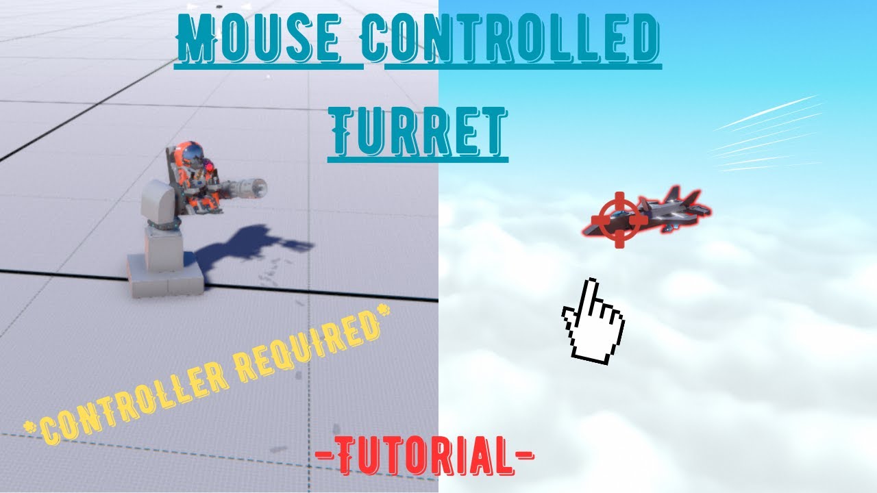 How To Make A Mouse Controlled Turret In Trailmakers Youtube