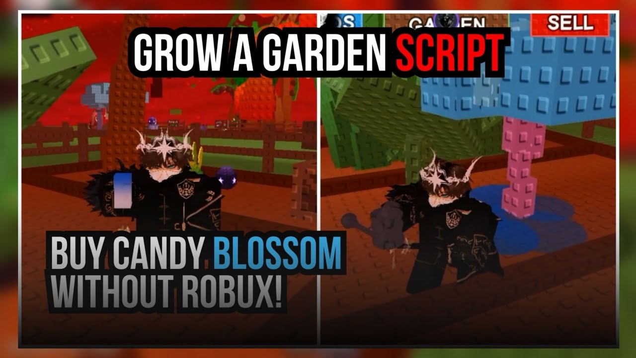 Get Candy Blossom Using Script Roblox Grow A Garden Script Review
