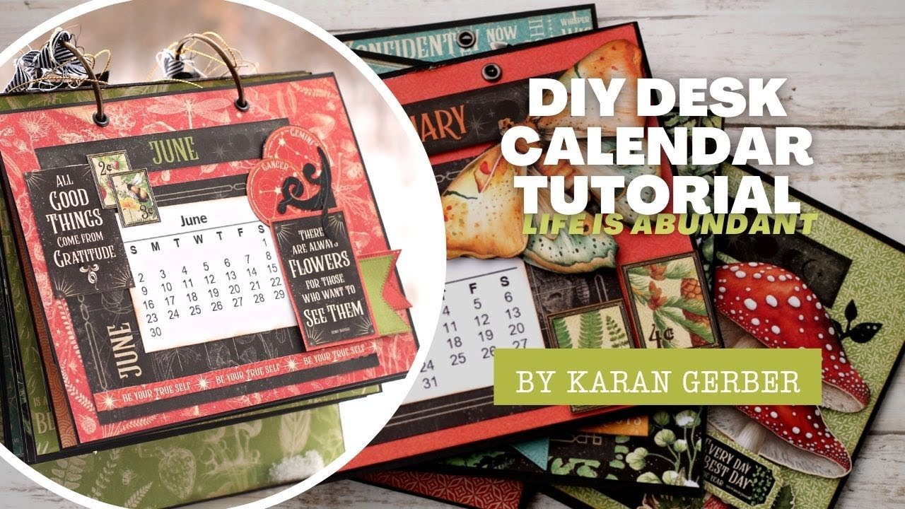 Diy Desk Calendar Tutorial Youtube