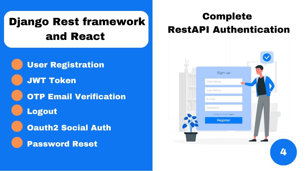 Complete Django Rest Framework Jwt Authentication System Part 4