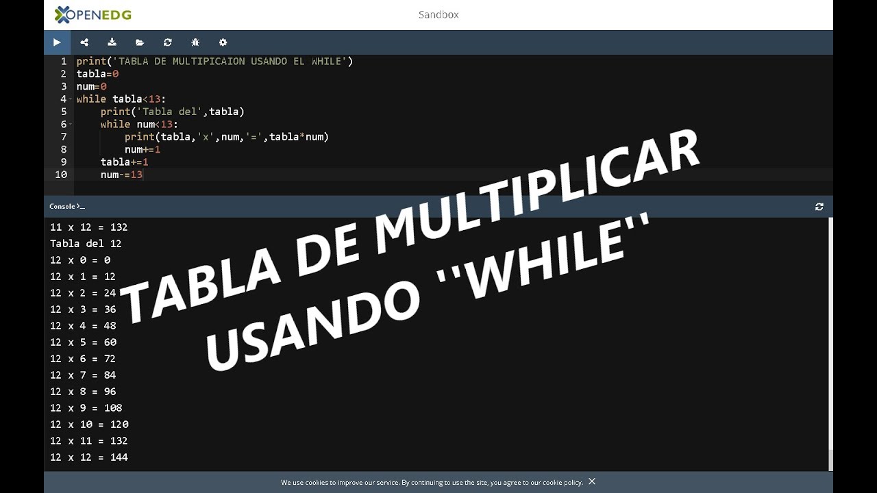 Tabla Multiplicar Python At Ray Ratliff Blog