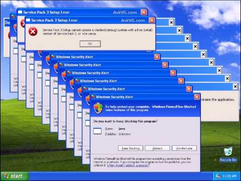 Windows Xp Error Popup 2016 Youtube