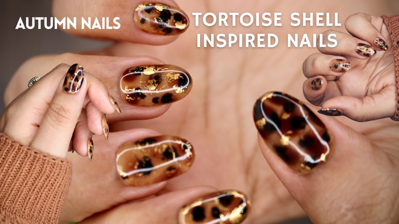 Easy Tortoise Shell Nail Art Tutorial How To Create Tortoise Shell Gel