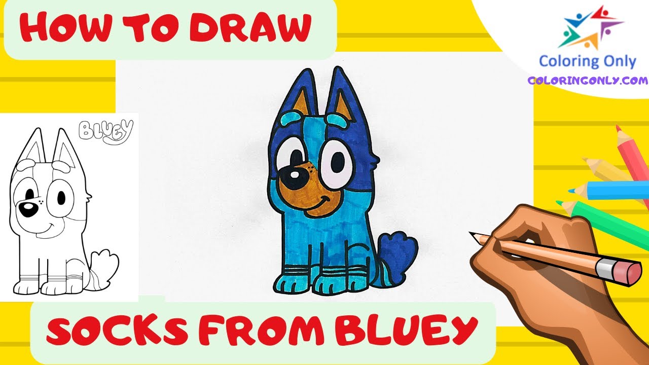 How To Draw Socks From Bluey At Lisa Mccoy Blog