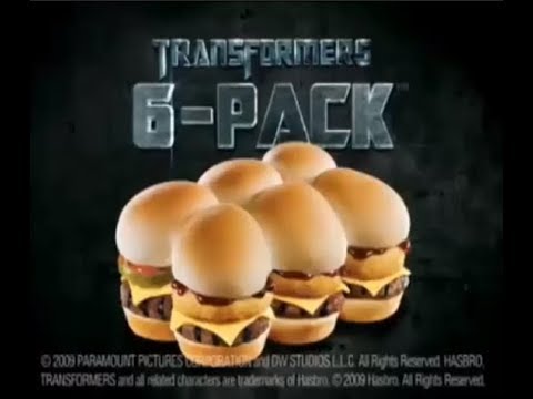 Transformers 6 Pack Anuncio De Burger King 2009 Youtube