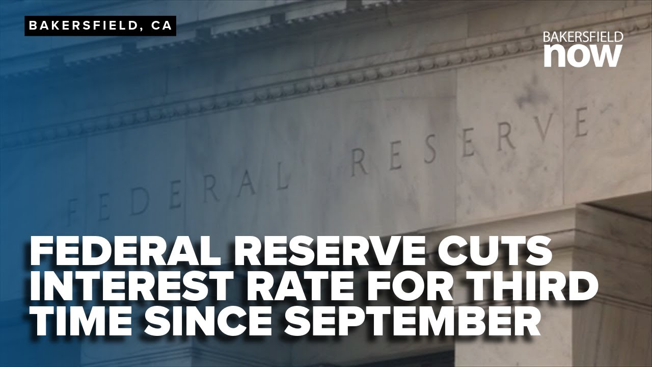 Federal Reserve Cuts Interest Rate For Third Time Since September Youtube