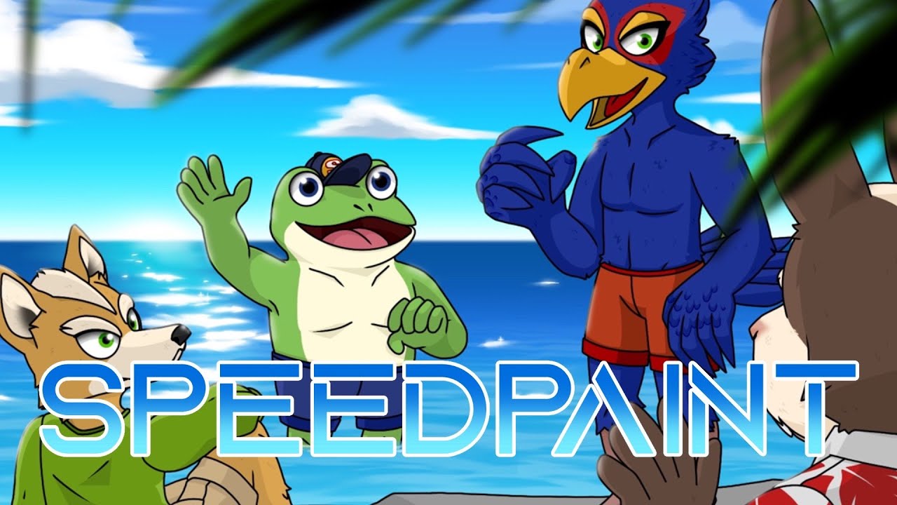 Summery Squadron Speedpaint Star Fox Youtube
