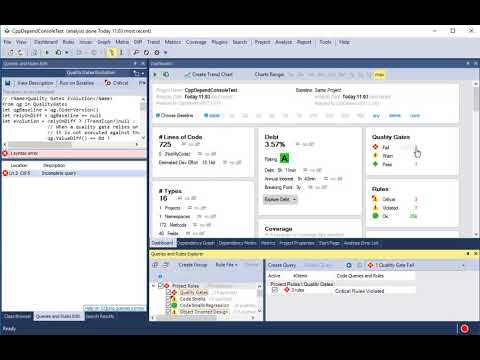Command Line Options With The Cppdepend Console Youtube