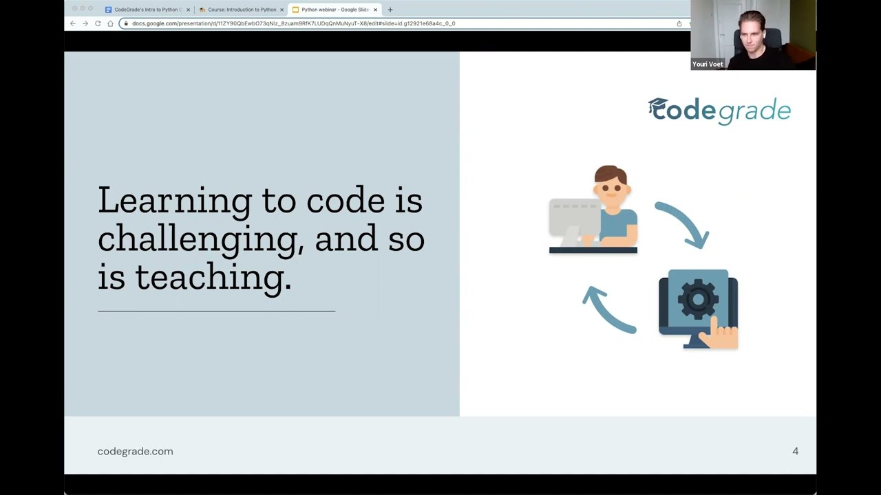 Codegrade Live Webinar Teaching Intro To Python With Codegrade 11 May