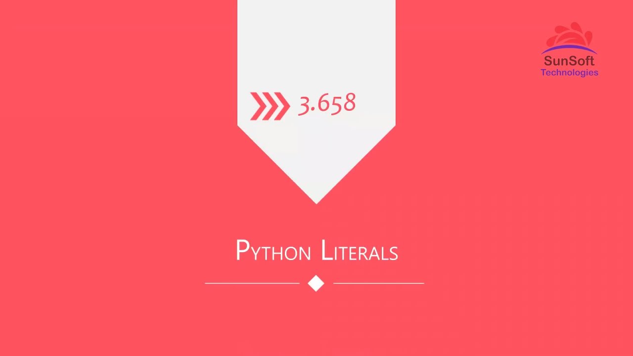 Python Tutorial 4 Literals Youtube