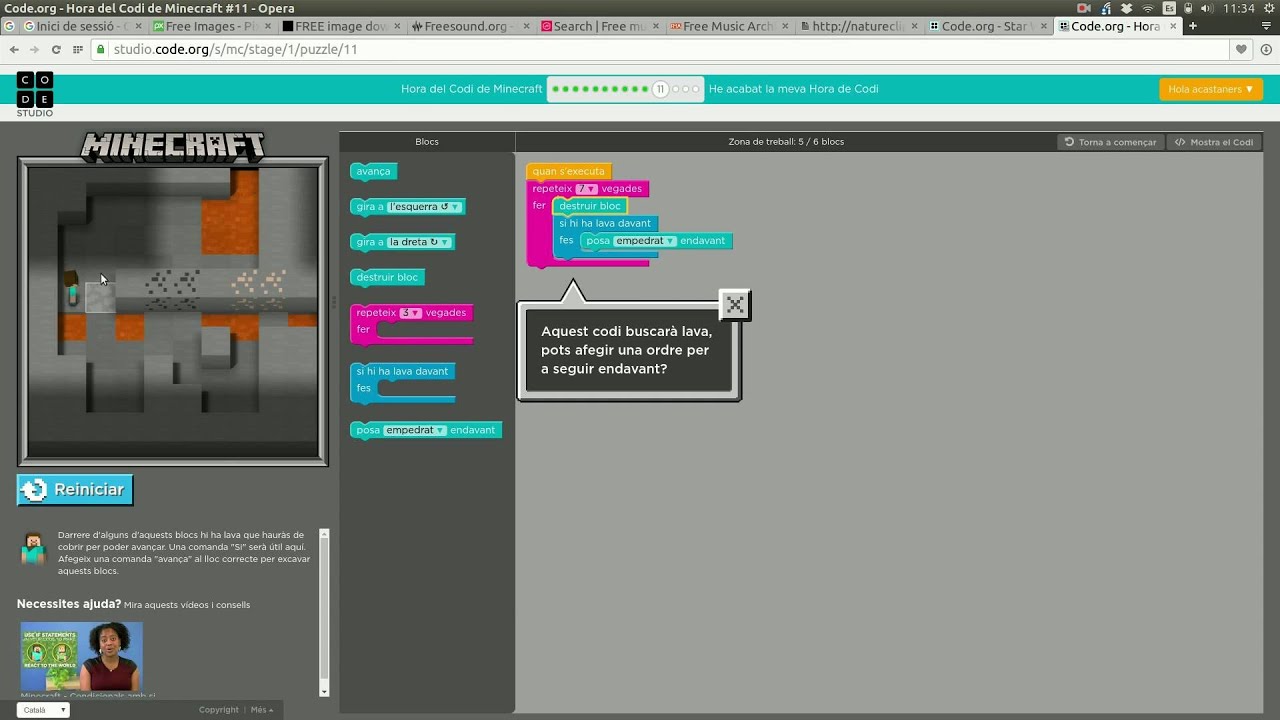 Code Org Puzzle Minecraft 11 Youtube
