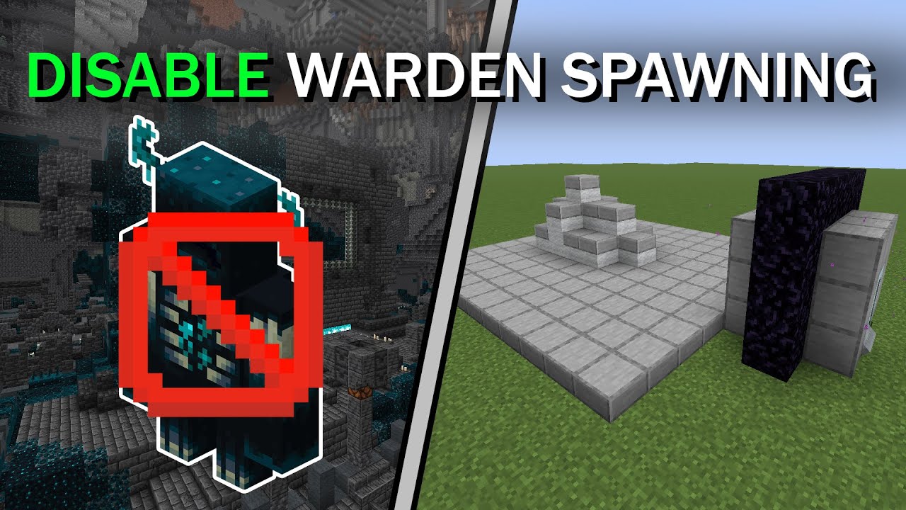 Minecraft Disable Warden From Spawning 1 19 Youtube