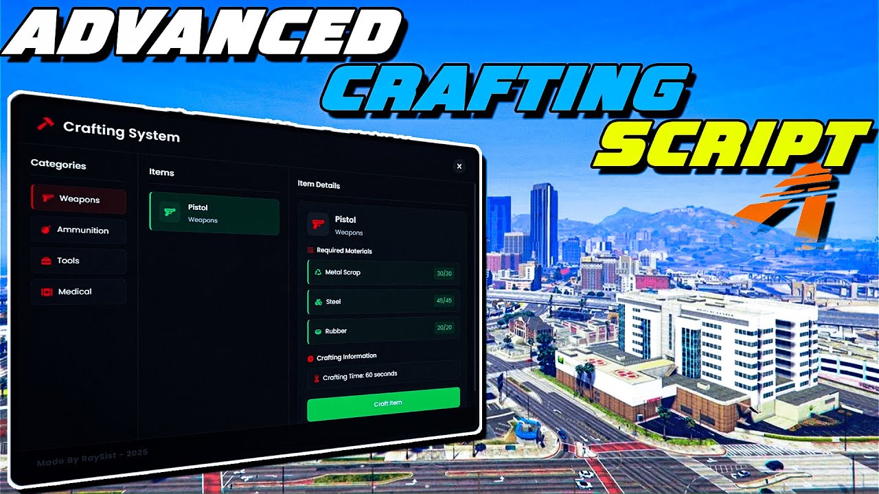 Free Advanced Crafting Script Qr Crafting Qbcore Framework Fivem