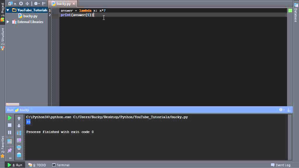 Python Programming Tutorial 40 Lamdba Youtube