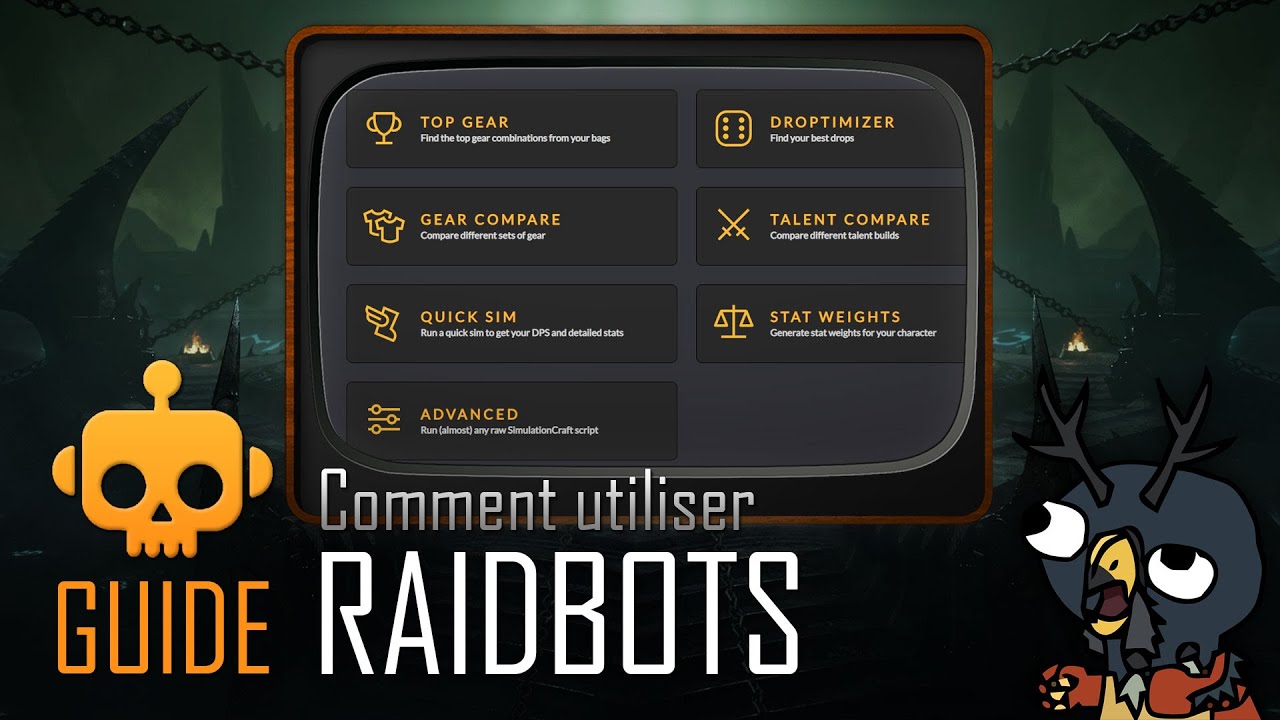 Guide Comment Utiliser Raidbots Youtube