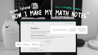 Notion Tutorial How To Create Beautiful Math Notes In Doovi