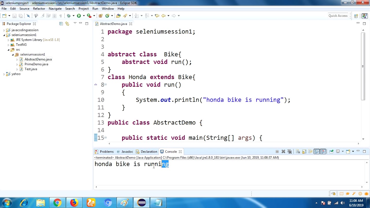 Java Abstraction With Examples Youtube