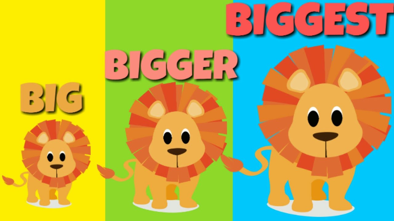 Big Bigger Biggest Learn Different Sizes Youtube