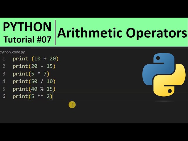 Arithmetic Operators Operators In Python Arithmetic Operators Ppt