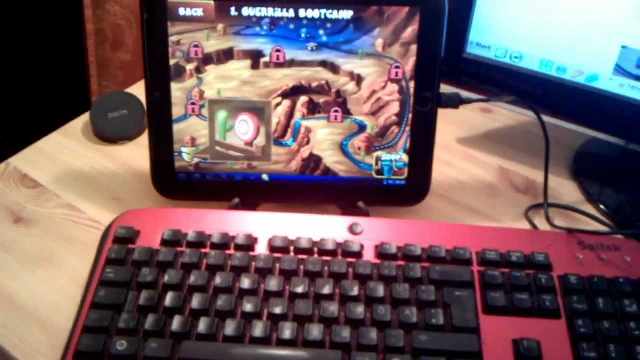 Hp Touchpad Play Game With Usb Mouse Android 2 3 7 Cm Alpha2 Youtube