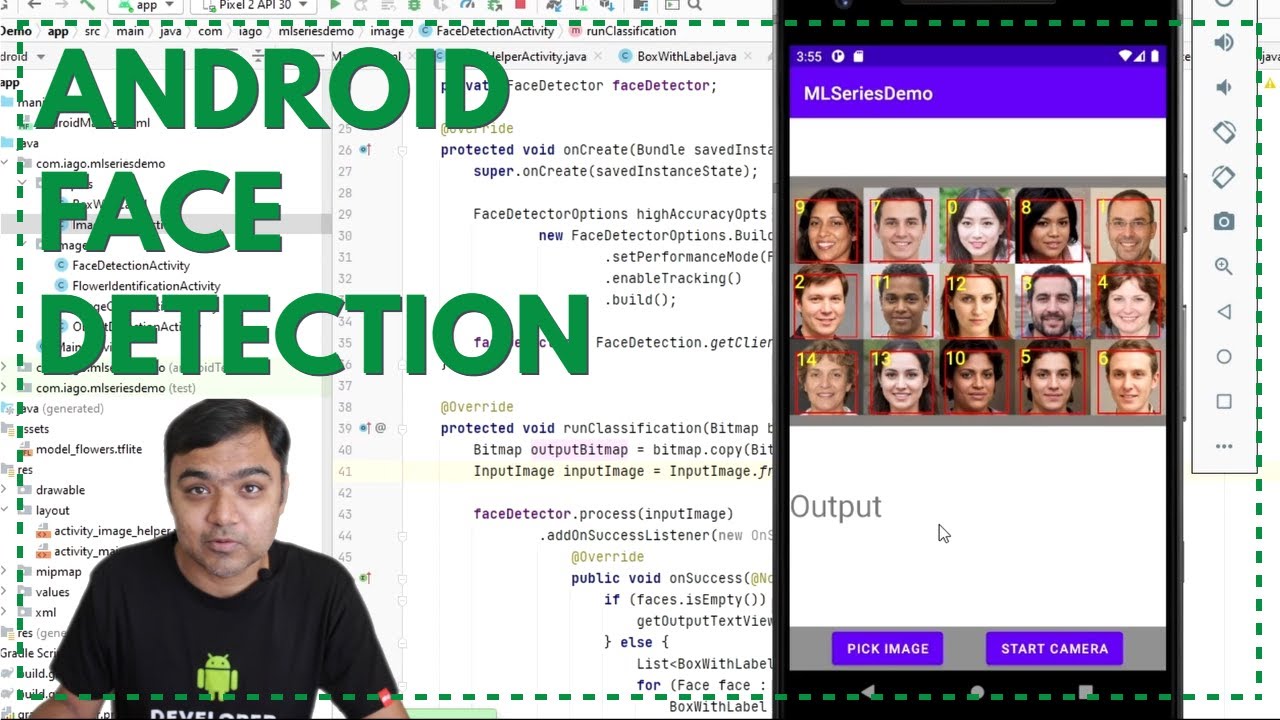 Adding Face Detection Using Google Ml Kit Library In Android Studio