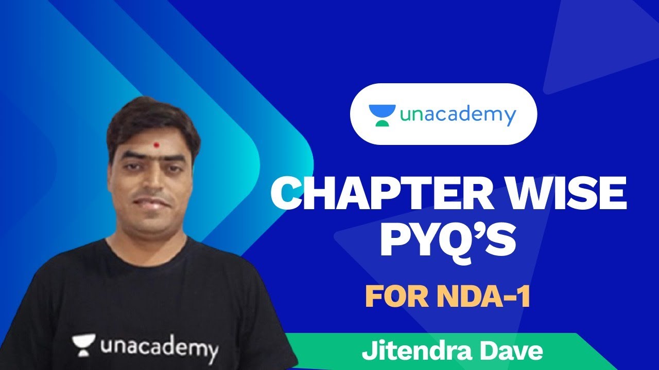 Chapter Wise Pyq S For Nda 1 Nda Jitendra Dave Youtube