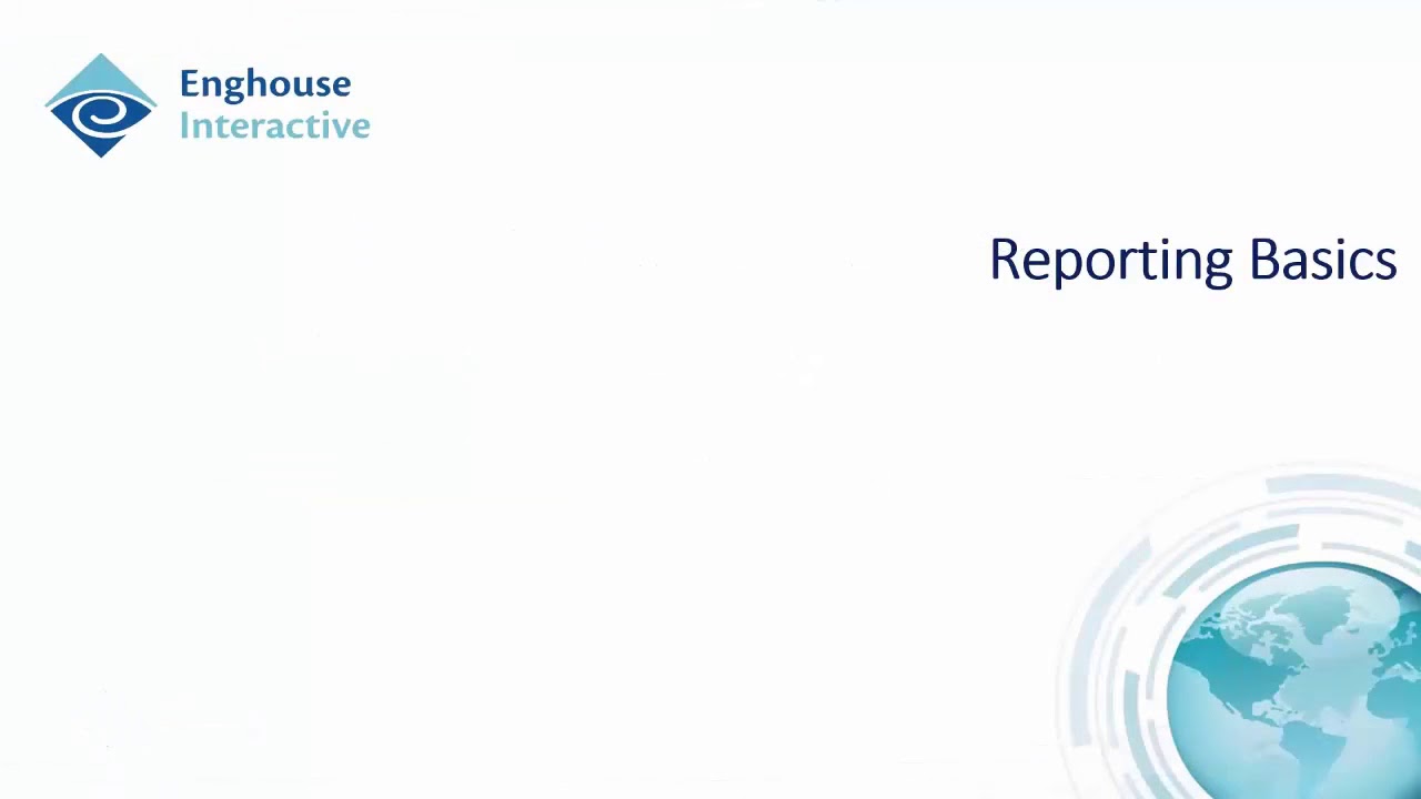 Reports Training Part 1 Youtube