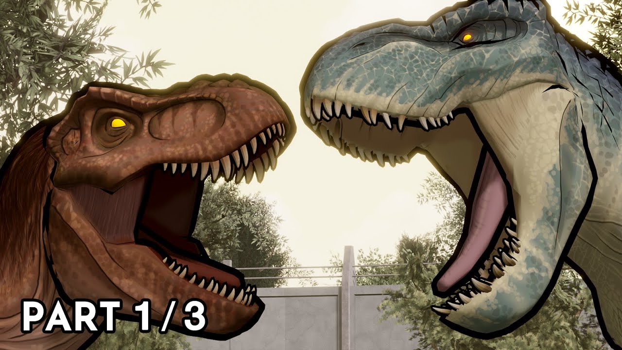 V Rex Vs T Rex Animation Part 1 3 Youtube