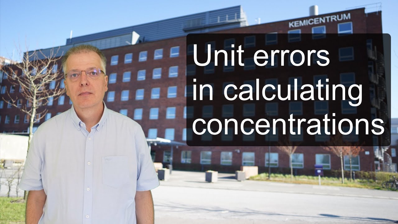 Calculating Concentrations Student Unit Errors Youtube