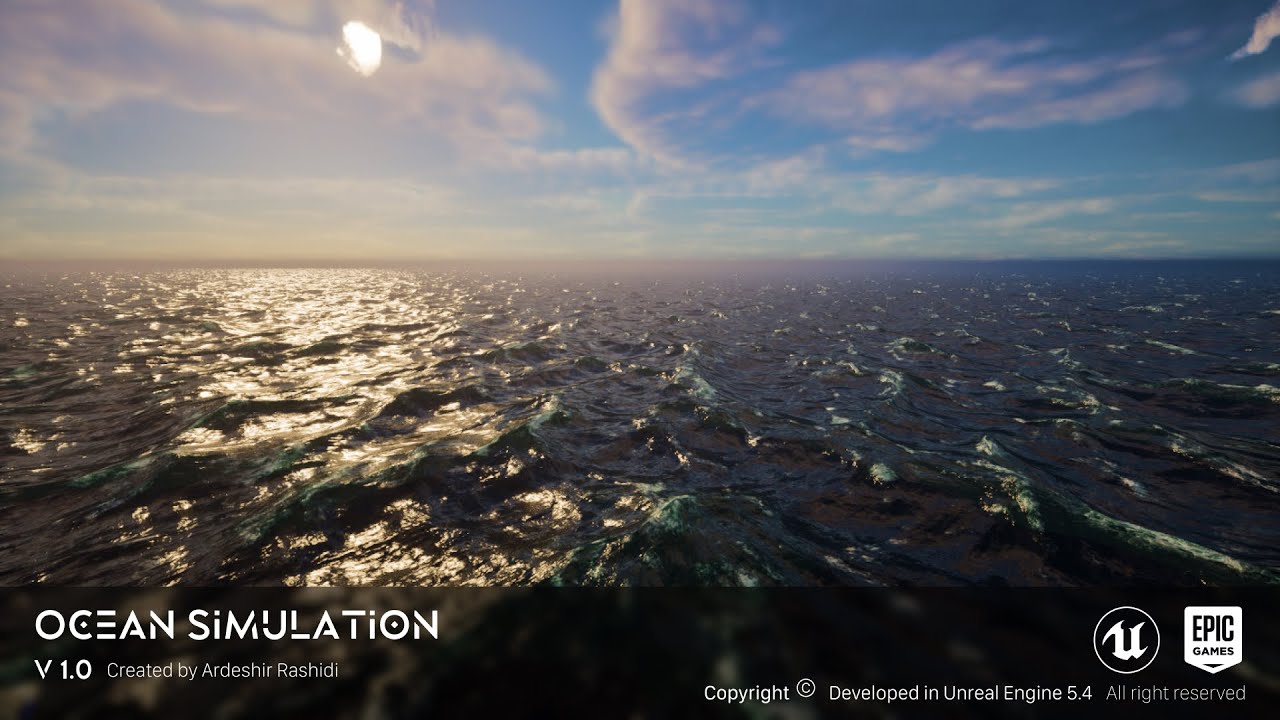 Unreal Engine 5 Ocean Simulation Advanced Wave Rendering Tutorial